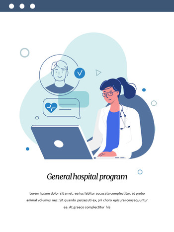 General Hospital company profile template design