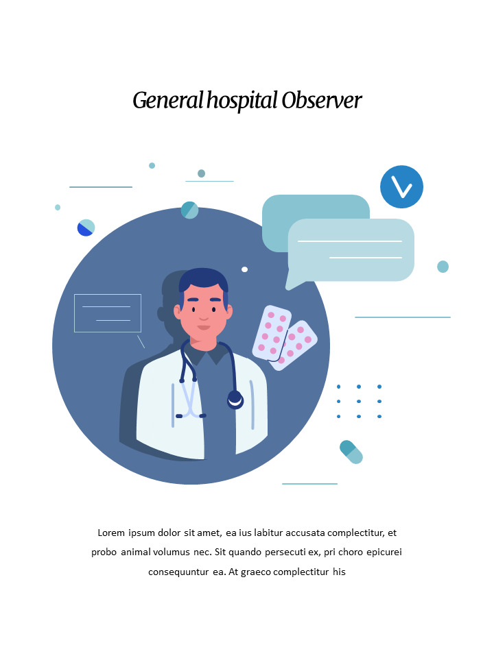 General Hospital company profile template design
