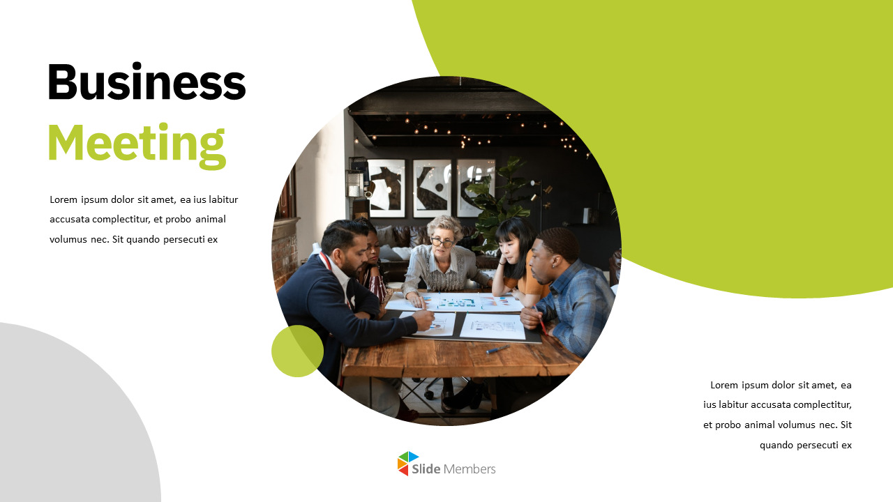 Free google slides template free download - Business Meeting