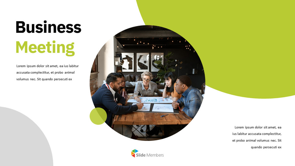 Free google slides template free download - Business Meeting