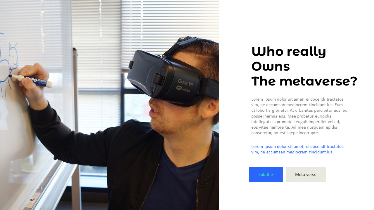 Metaverse presentation template ppt powerpoint