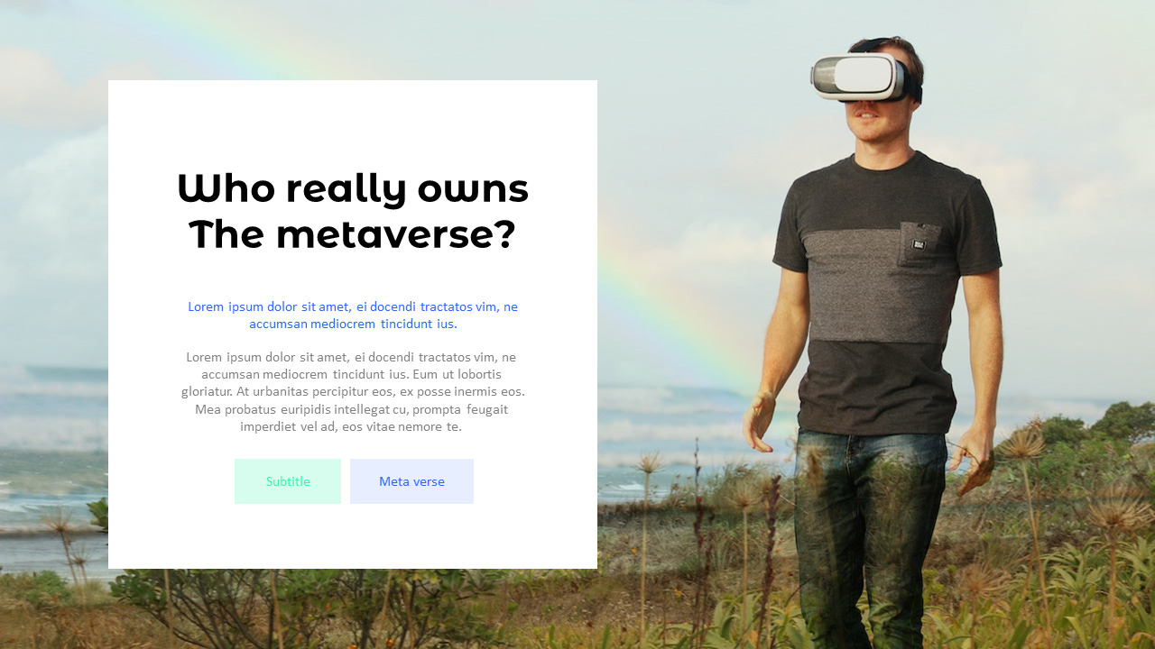 Metaverse presentation template ppt powerpoint