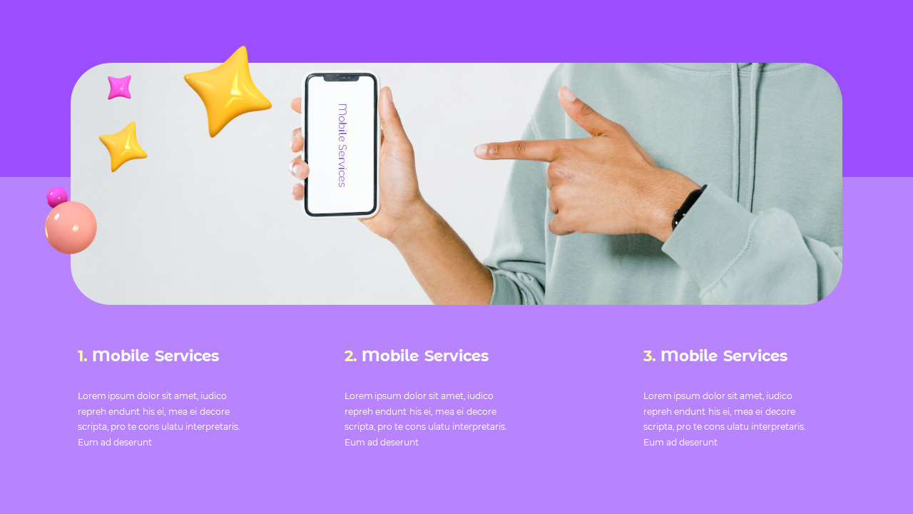 Mobile Services good google slides template