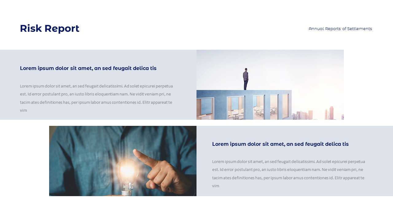 Annual Reports of Settlements slide powerpoint