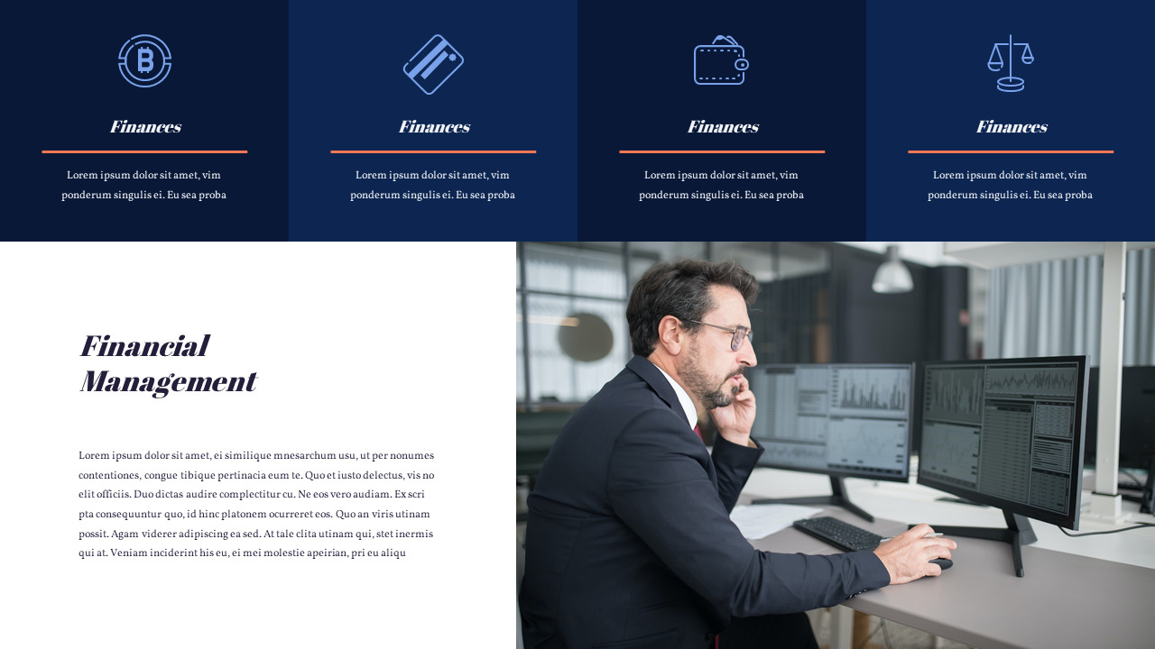 Financial management design ppt template