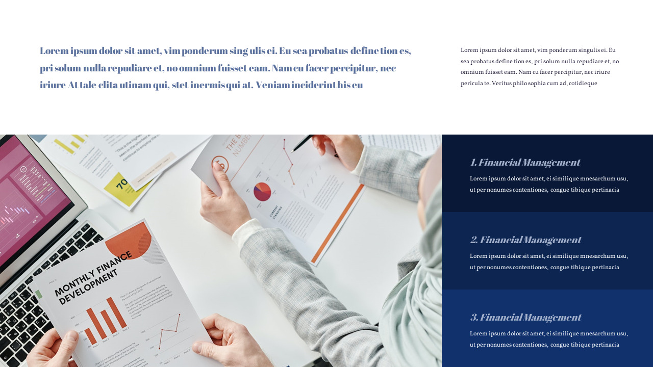 Financial management design ppt template