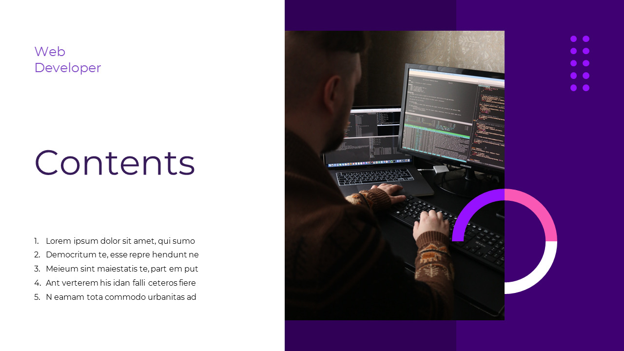 Free Design Template - Web Developer|PPT|Slides