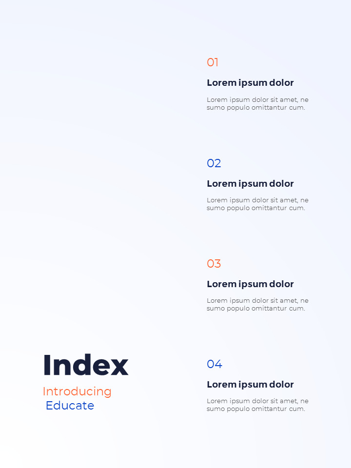 Educate Vertical google slides background