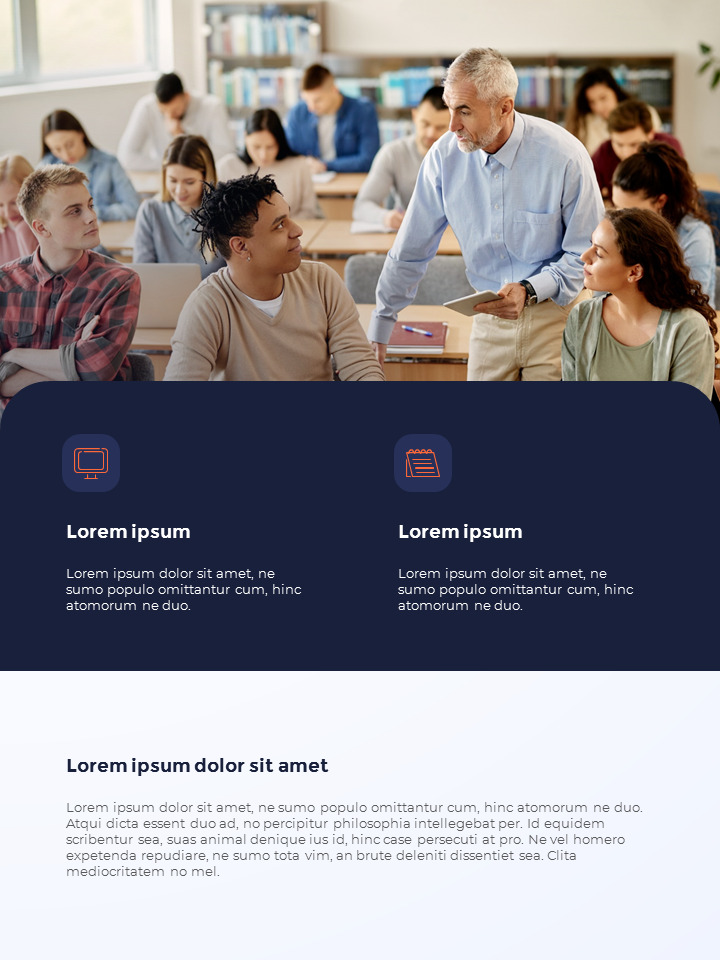 Educate Vertical google slides background