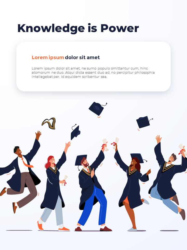 Educate Vertical google slides background