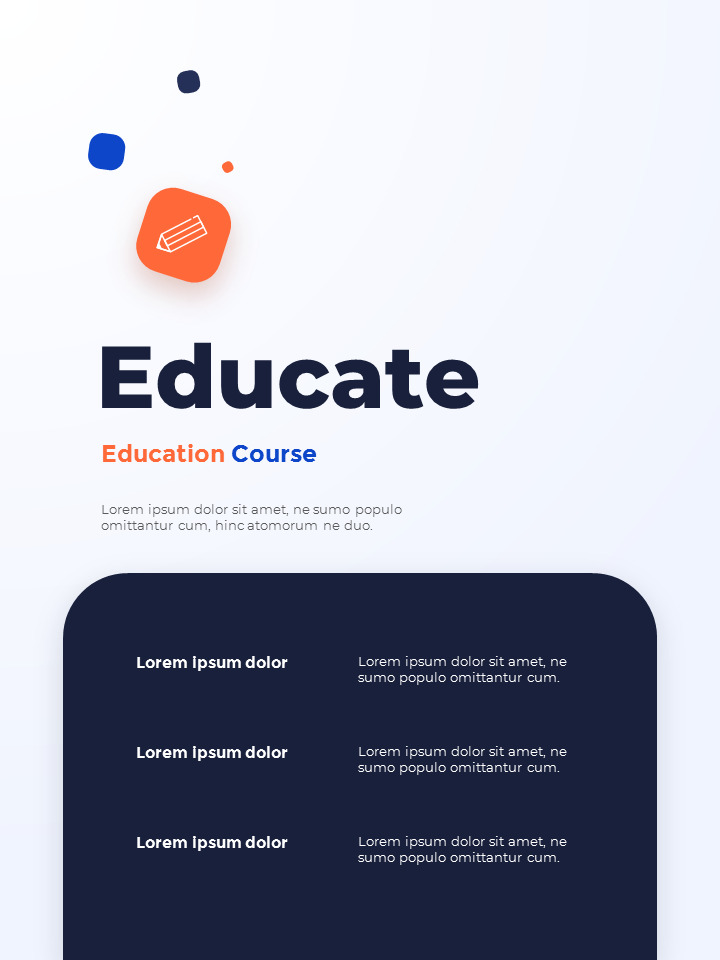 Educate Vertical google slides background