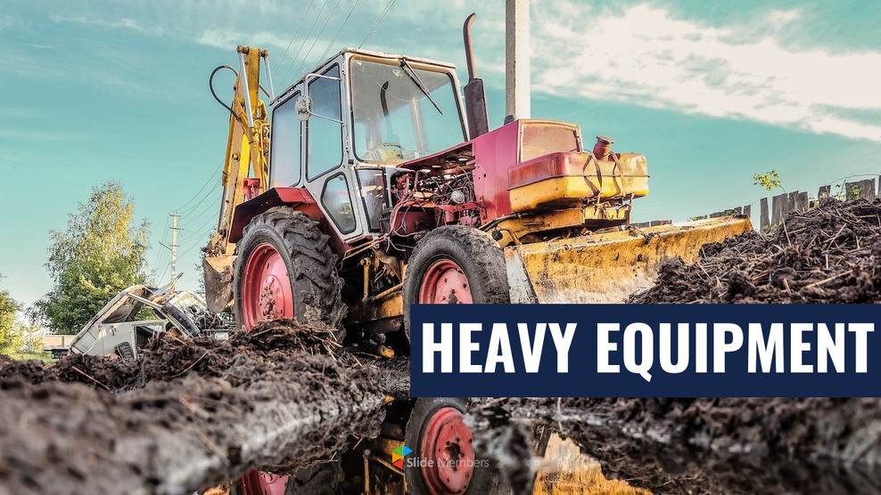 Heavy Equipment Creative Google Slides|Construction