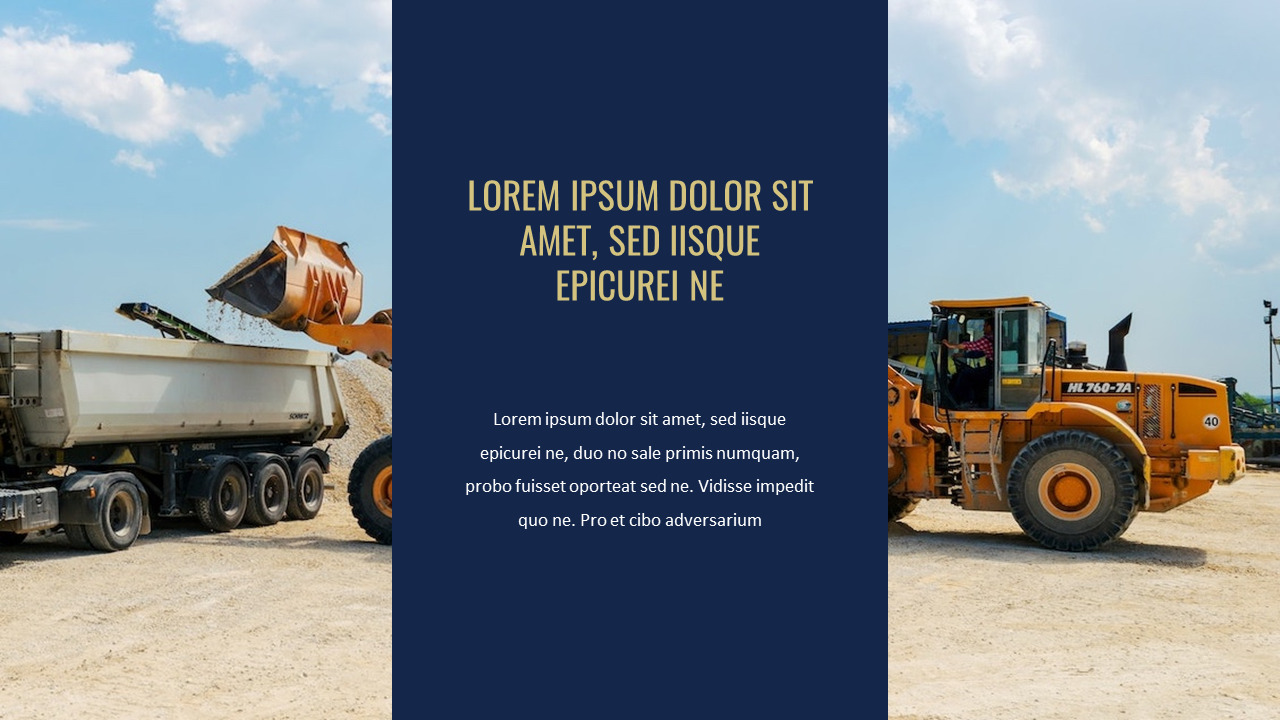 Heavy Equipment Creative Google Slides|Construction