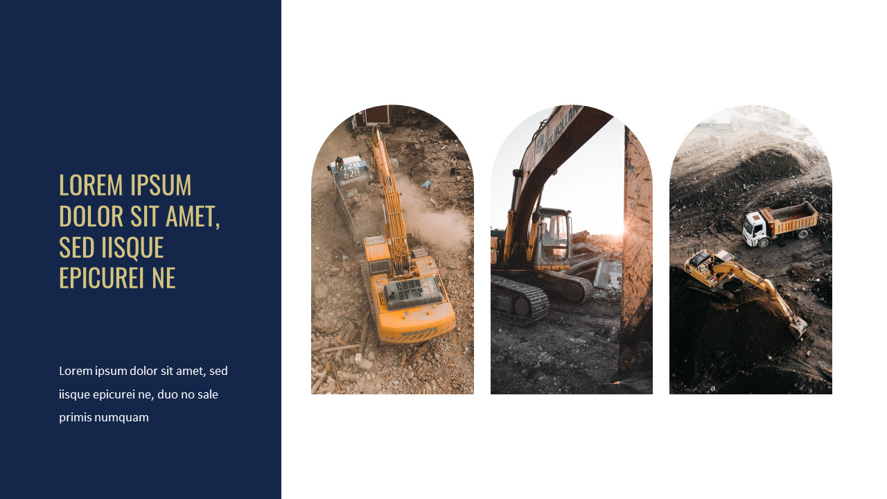 Heavy Equipment Creative Google Slides|Construction