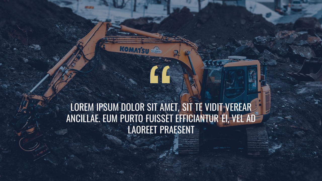 Heavy Equipment Creative Google Slides|Construction