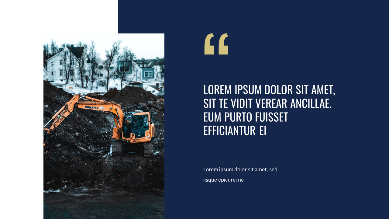 Heavy Equipment Creative Google Slides|Construction