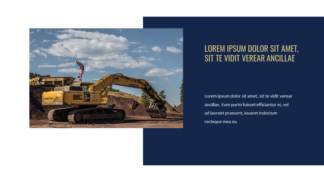 Heavy Equipment Creative Google Slides|Construction