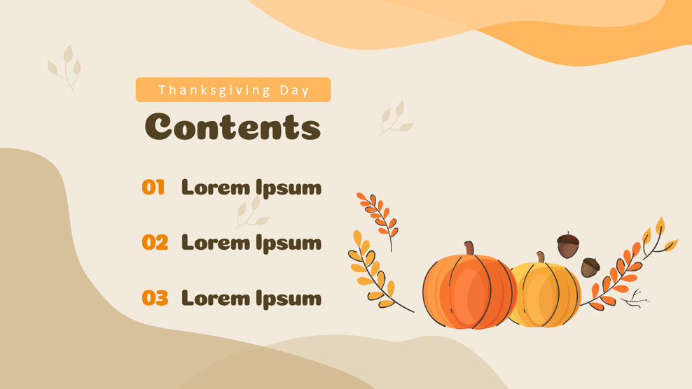 Thanksgiving Day google slides design|Lifestyle