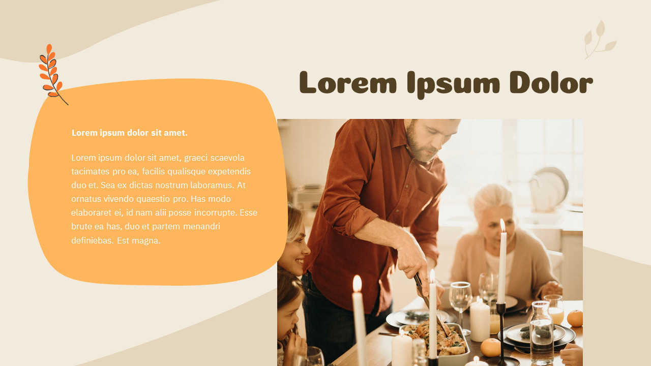 Thanksgiving Day google slides design|Lifestyle