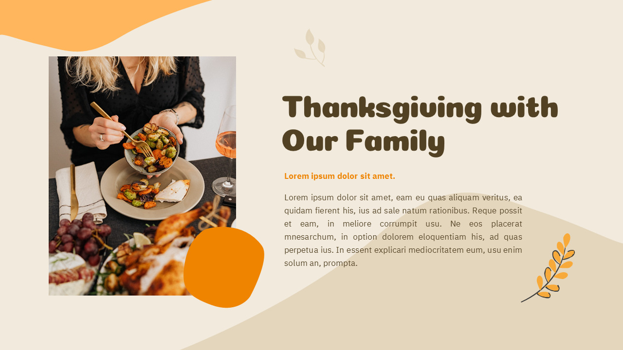 Thanksgiving Day google slides design|Lifestyle