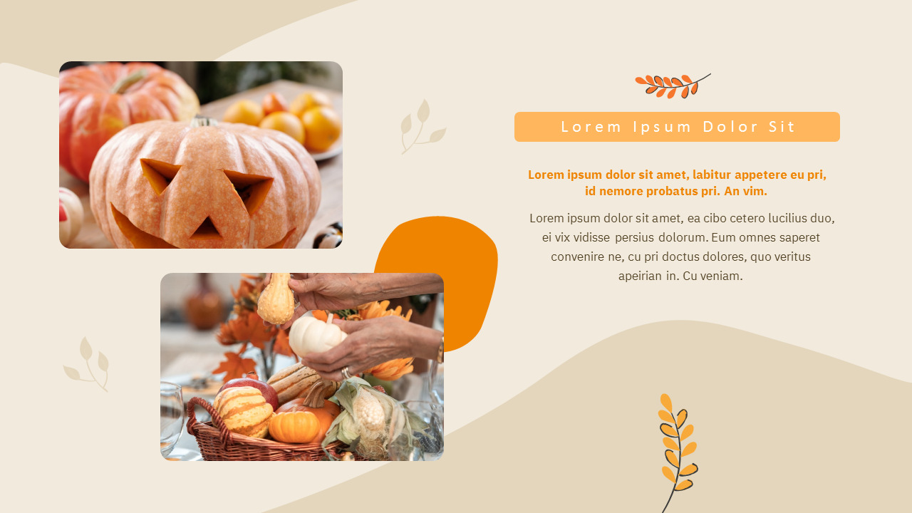Thanksgiving Day google slides design|Lifestyle