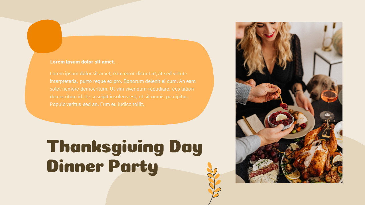 Thanksgiving Day google slides design|Lifestyle