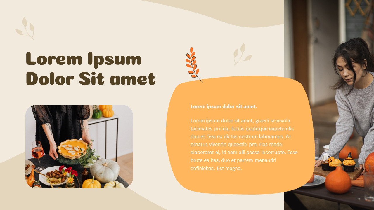 Thanksgiving Day google slides design|Lifestyle