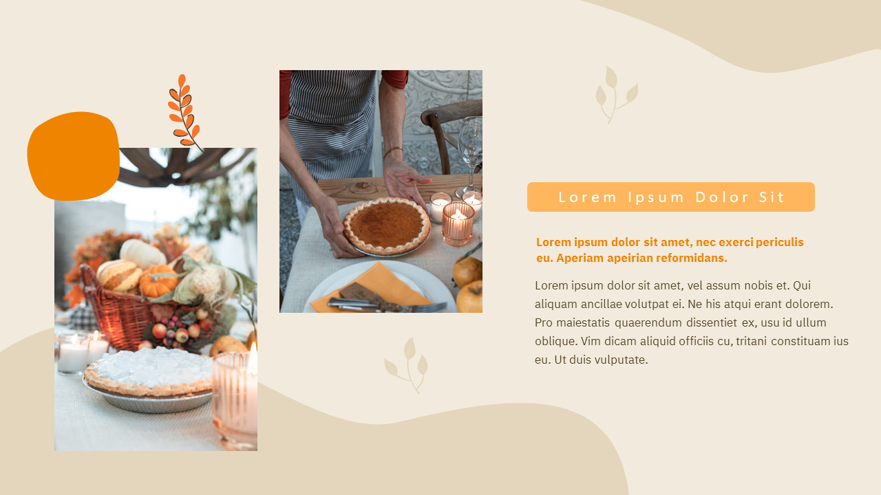 Thanksgiving Day google slides design|Lifestyle
