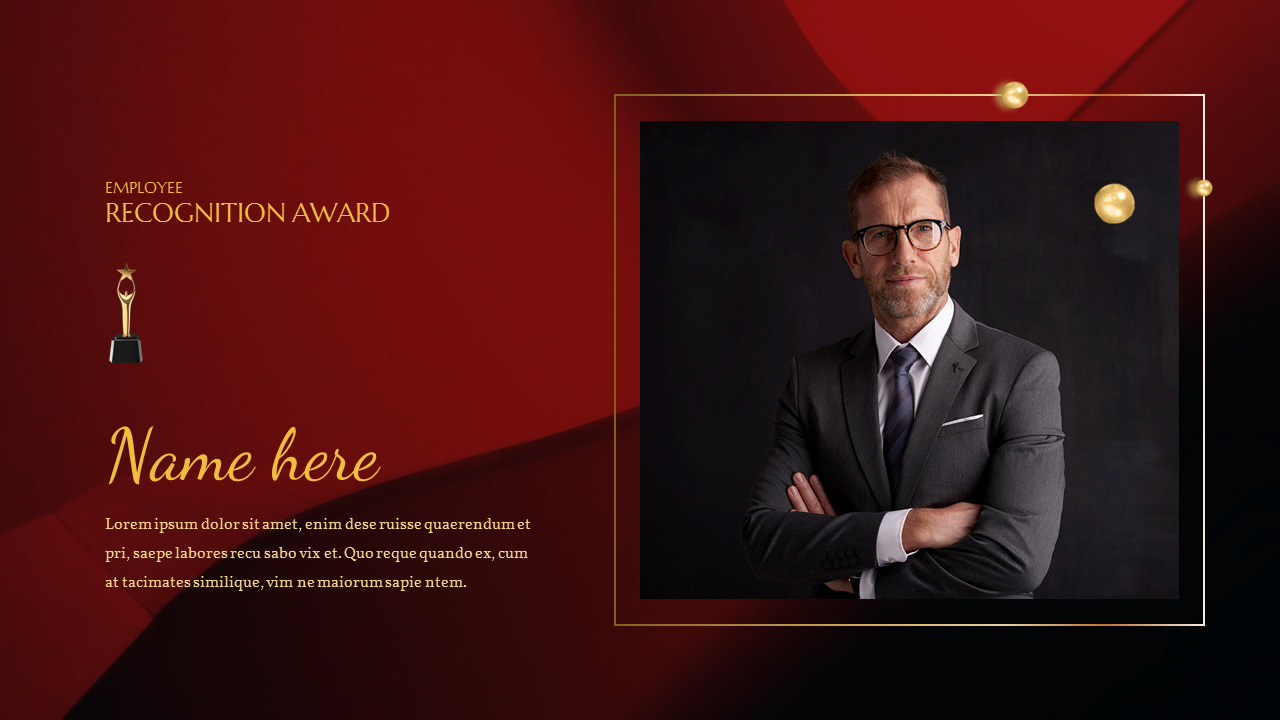 Premio de reconocimiento al empleado plantillas de diapositivas de ...