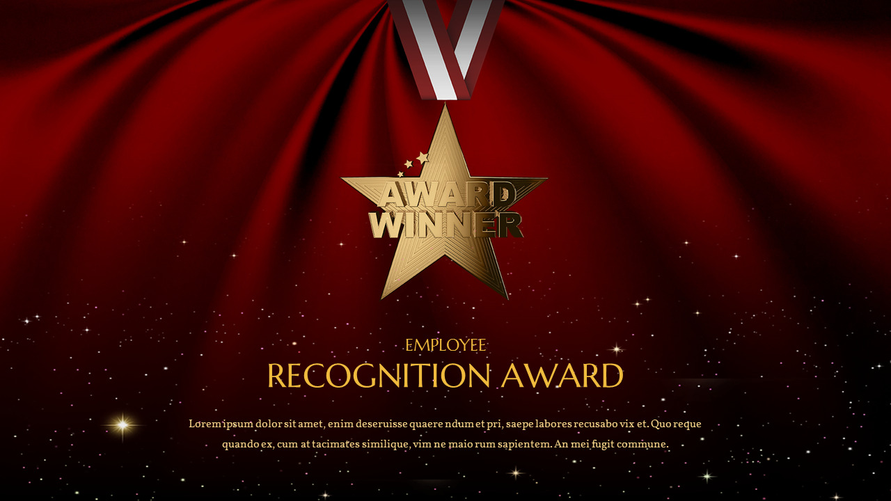 Employee Recognition Award google slides slide templates