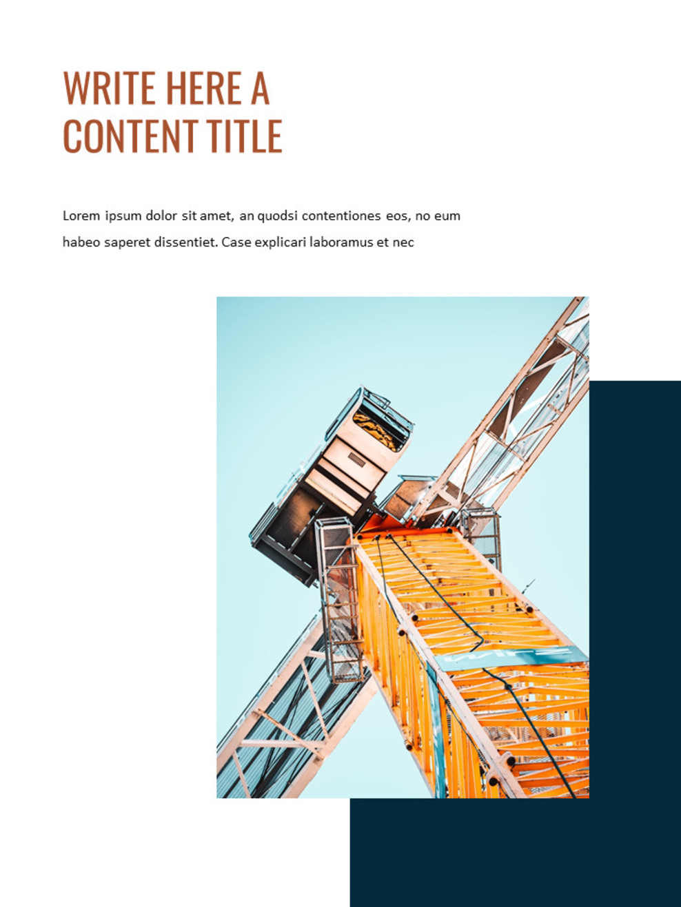 Heavy Equipment Construction Presentation Google Slides Templates