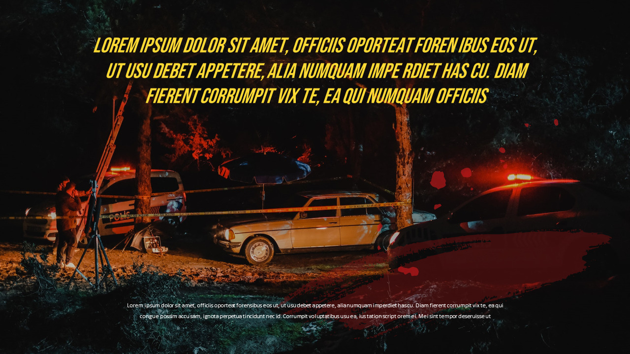 Crime Scene PowerPoint Presentation Examples