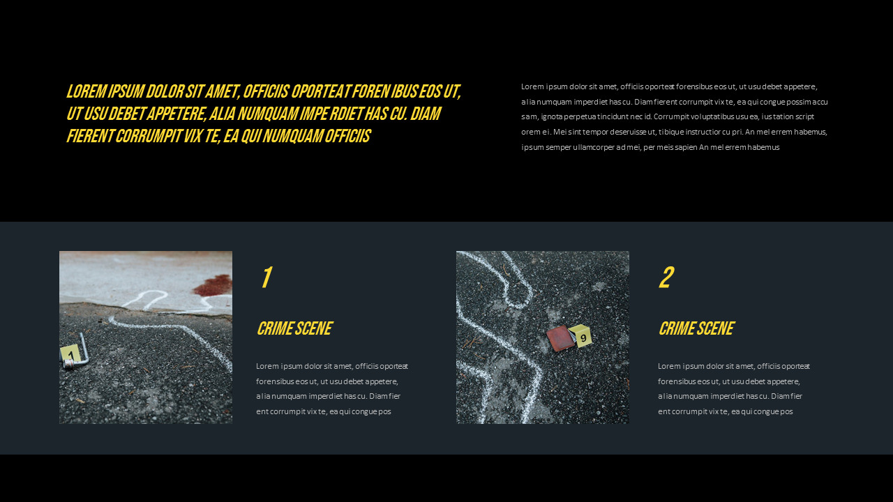 Crime Scene PowerPoint Presentation Examples