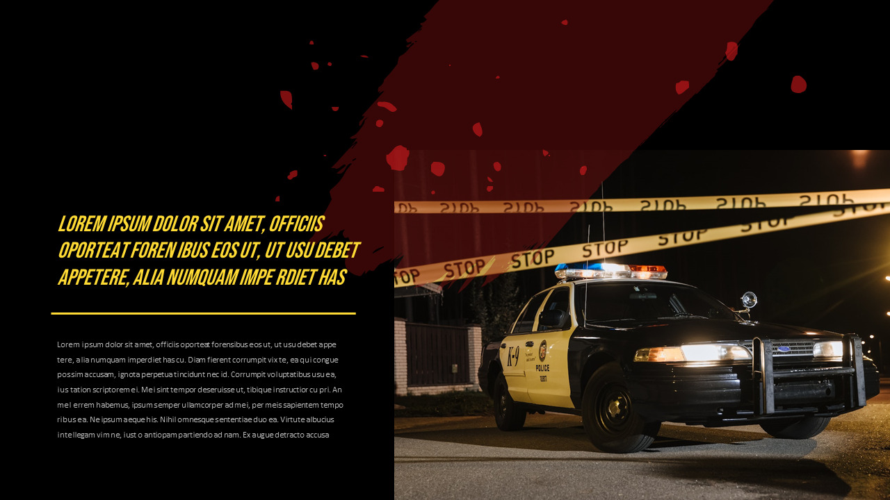 Crime Scene PowerPoint Presentation Examples