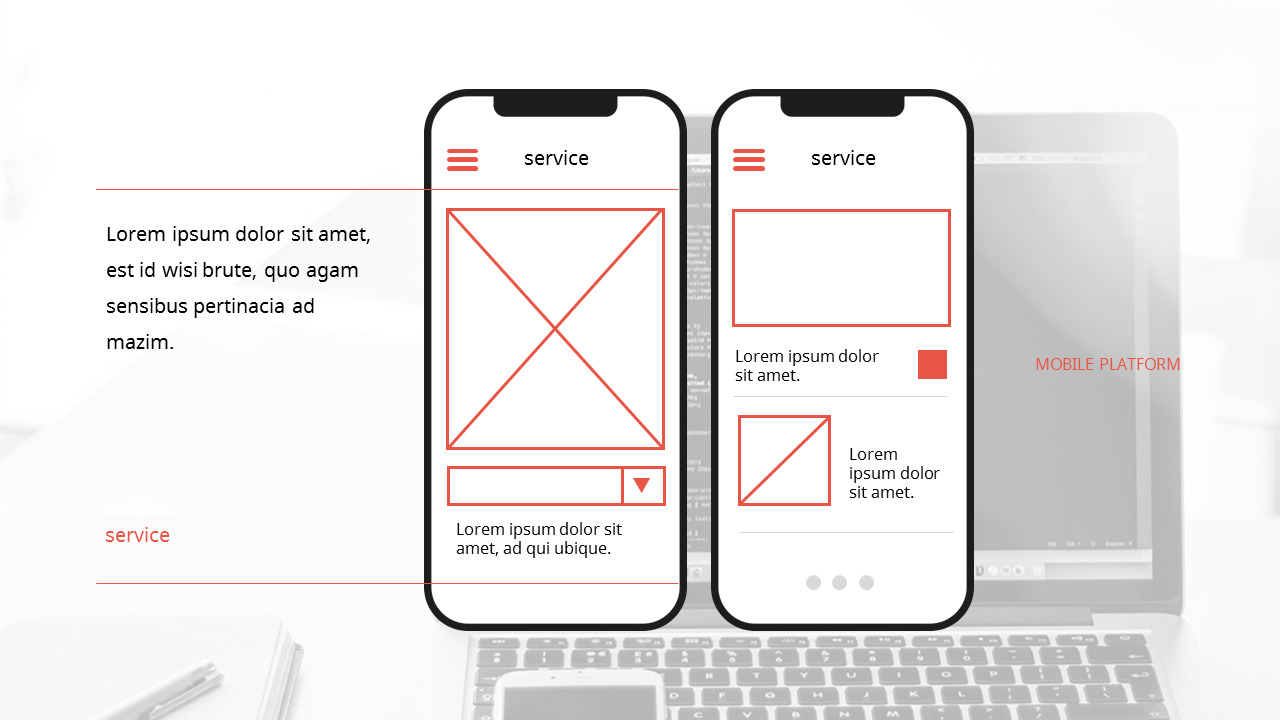 Mobile Service Planning history powerpoint template