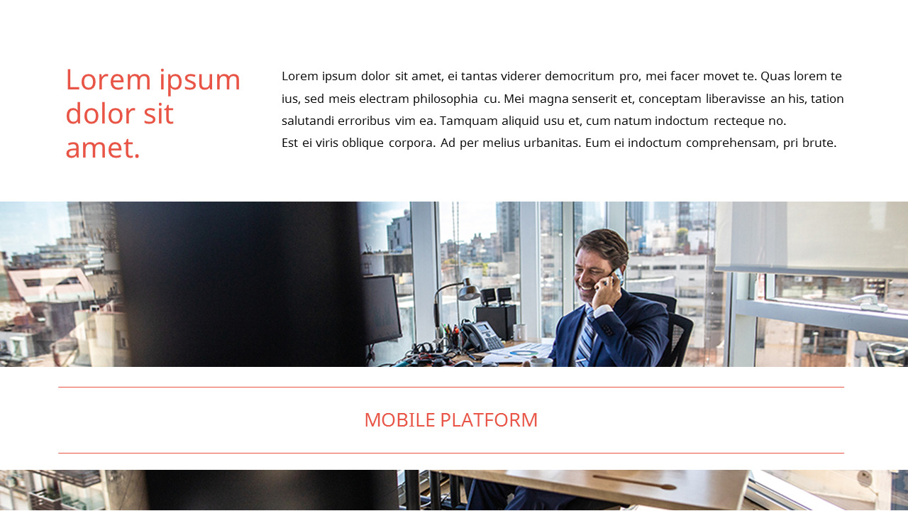 Mobile Service Planning history powerpoint template