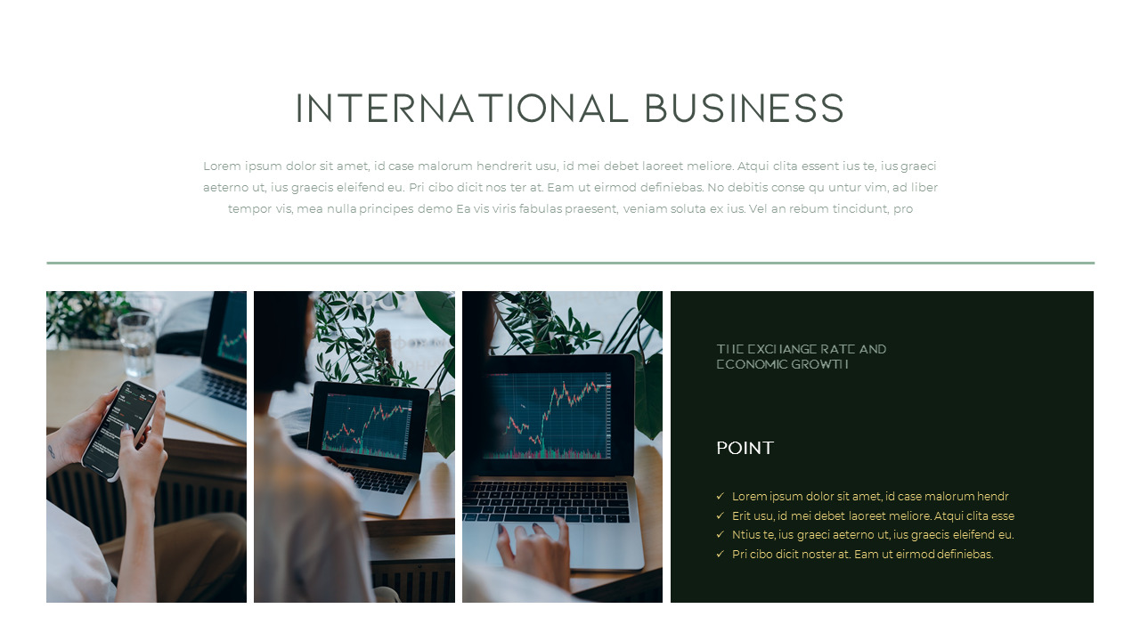 The Exchange Rate and Economic Growth Themes for PowerPoint