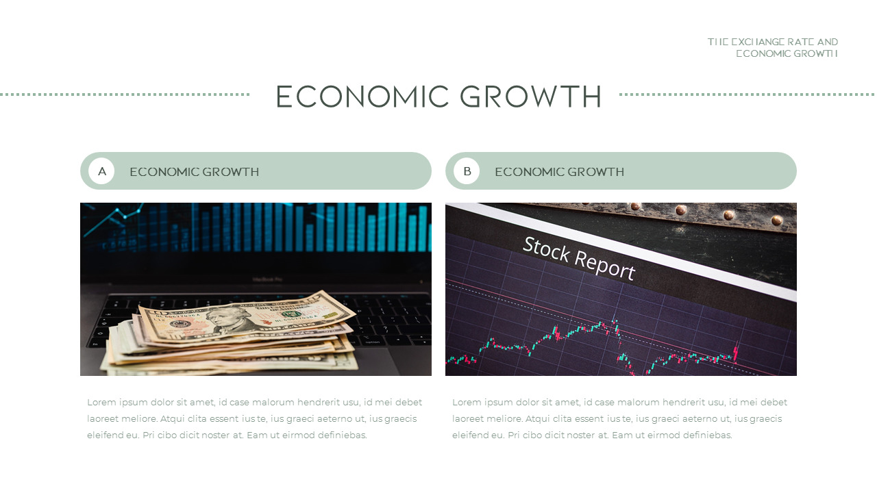 The Exchange Rate and Economic Growth Themes for PowerPoint
