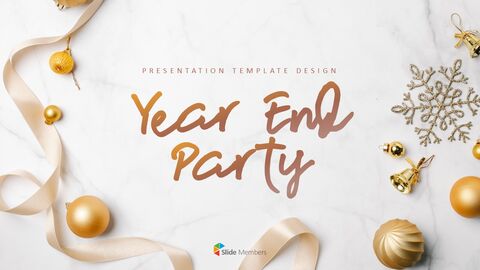 Year End Party ppt business templates|Lifestyle