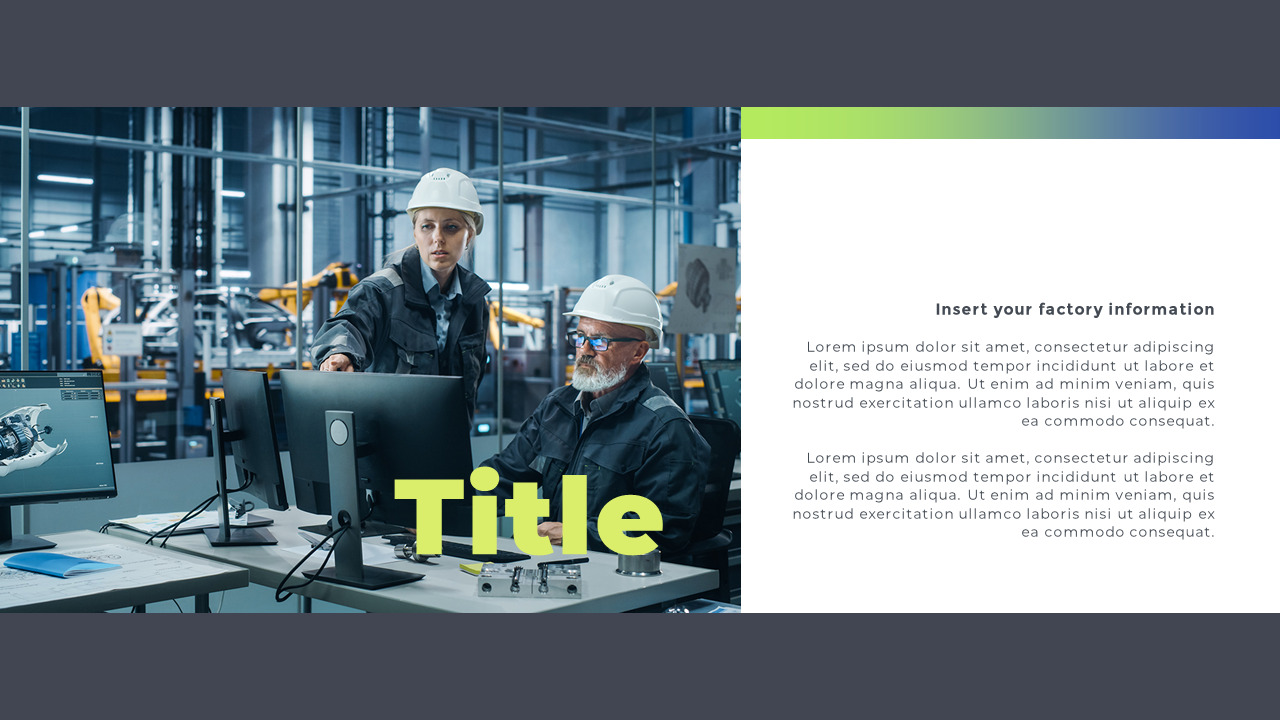Factory Industrial template google slides business