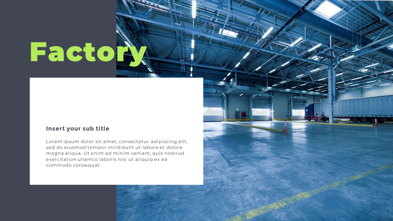 Factory Industrial template google slides business