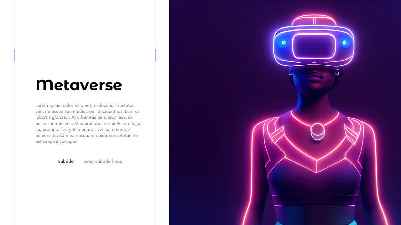 Metaverse google slides background