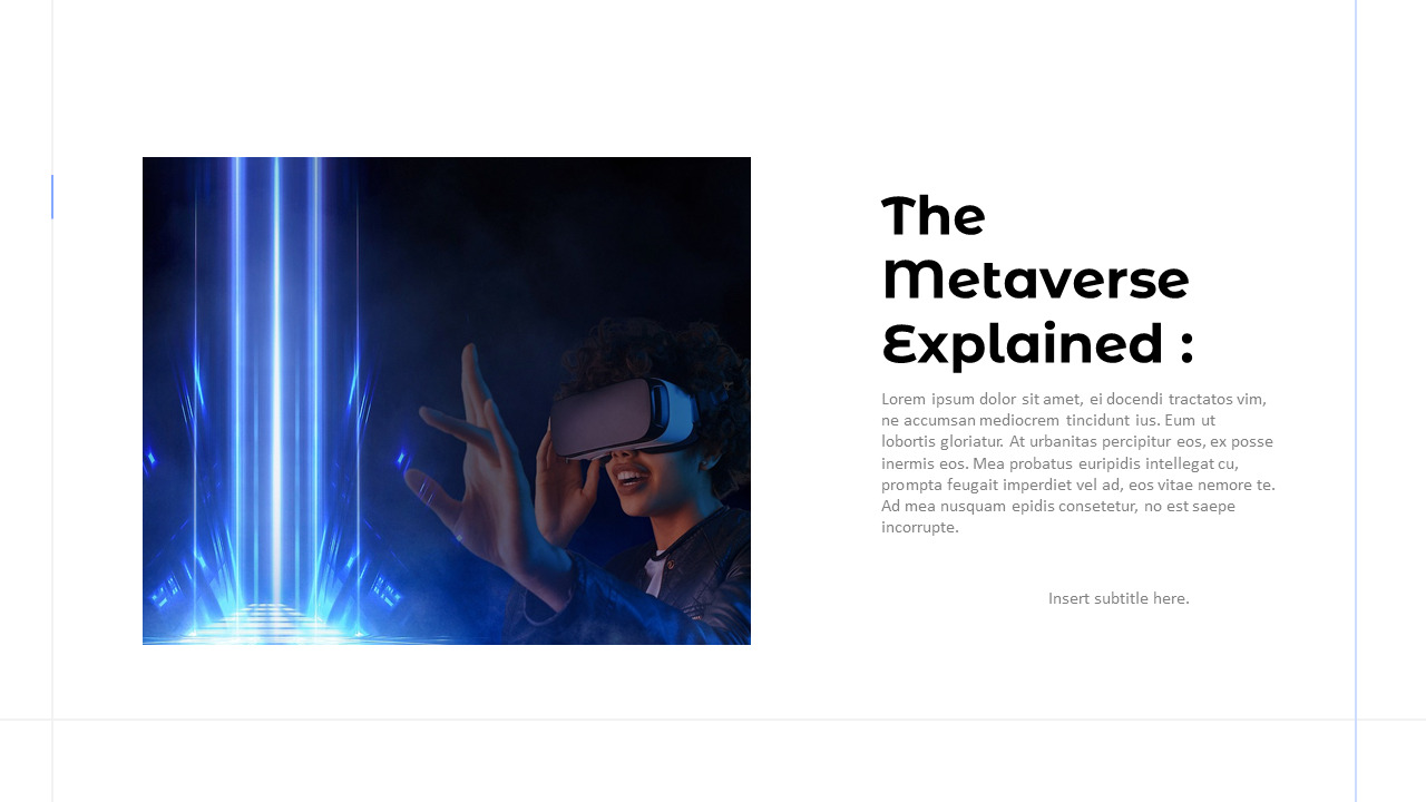 Metaverse google slides background