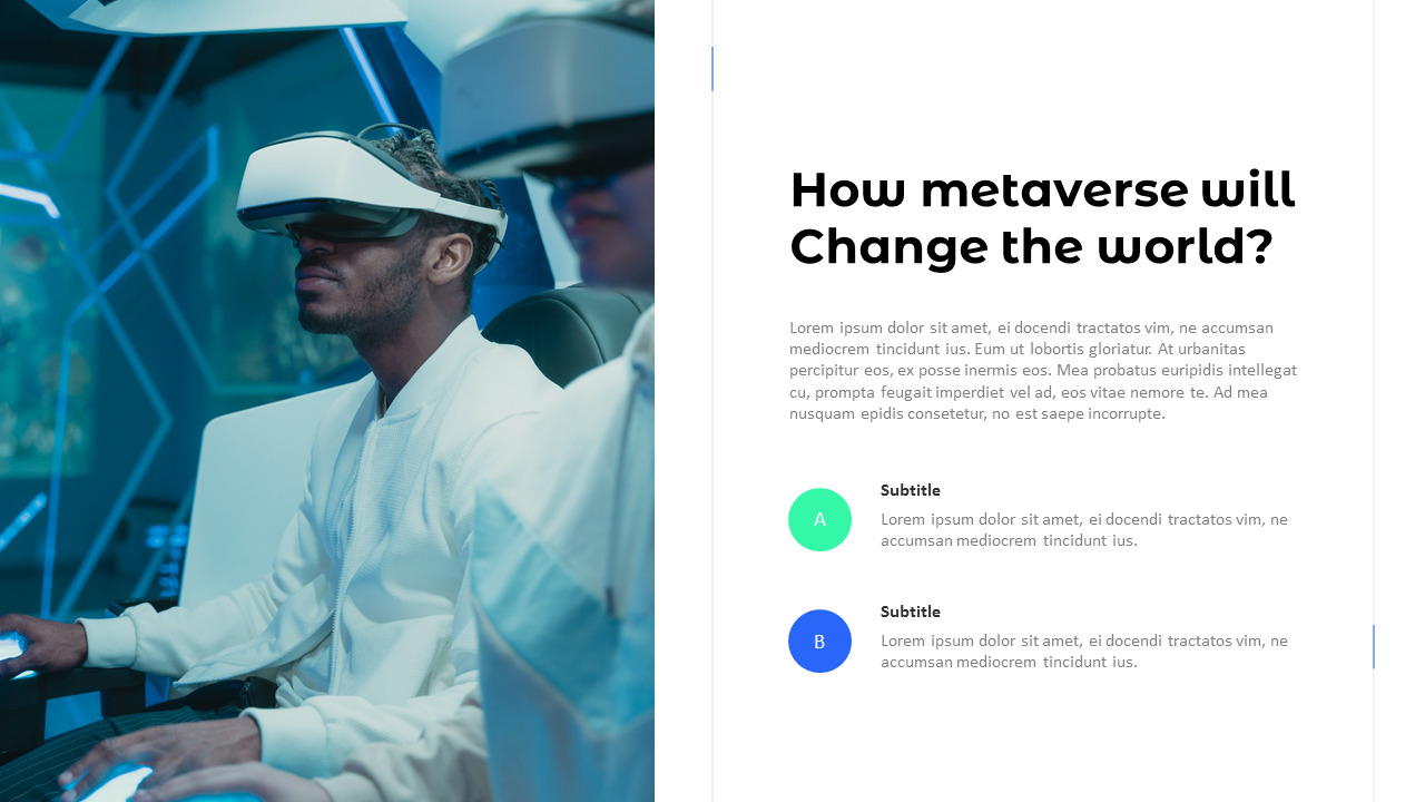 Metaverse google slides background