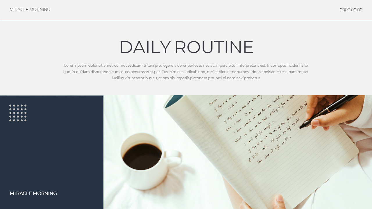 Miracle Morning Google Slides Presentation|Lifestyle