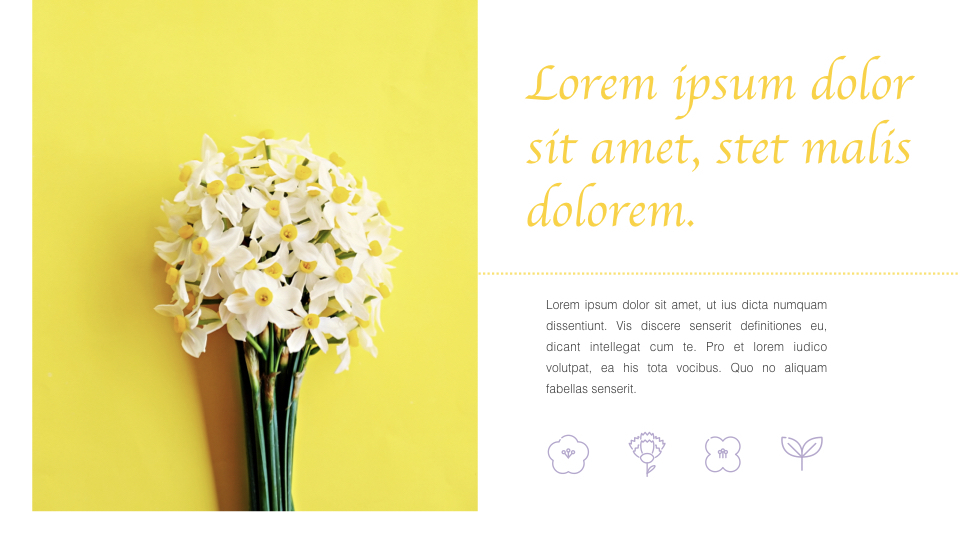 Spring Flowers Keynote Presentation Template