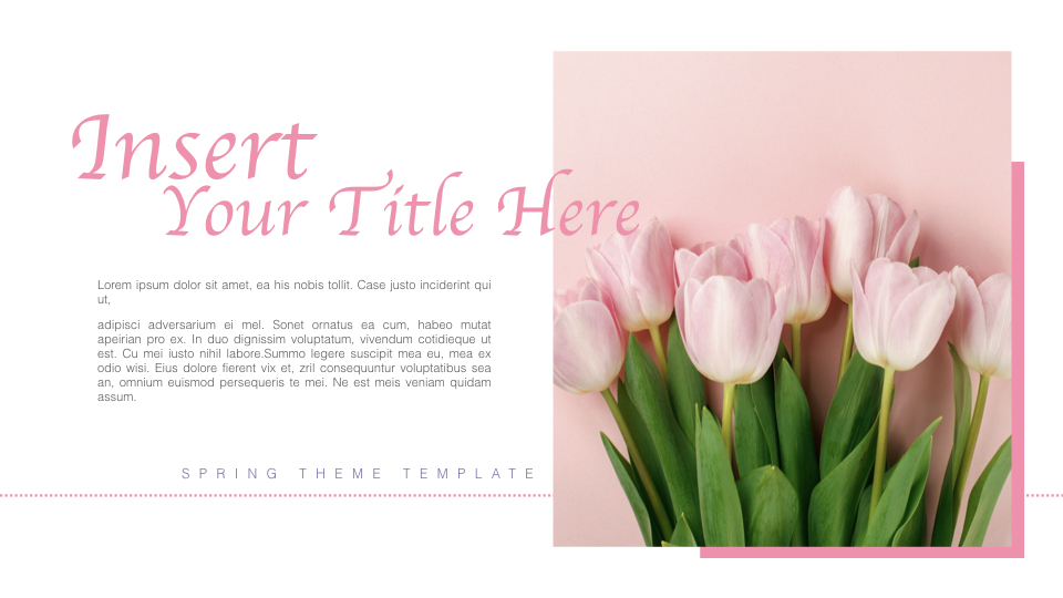 Spring Flowers Keynote Presentation Template