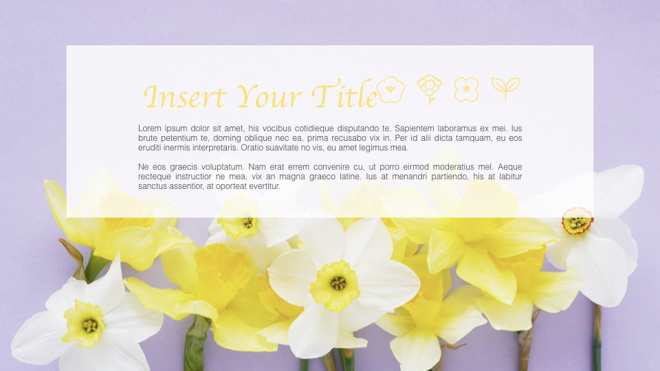 Spring Flowers Keynote Presentation Template