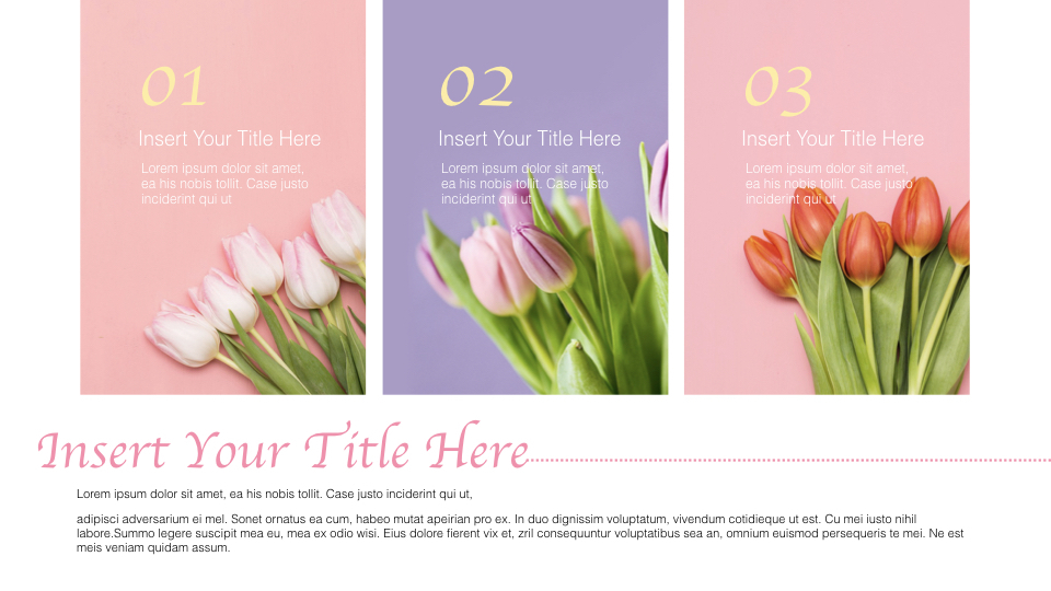 Spring Flowers Keynote Presentation Template