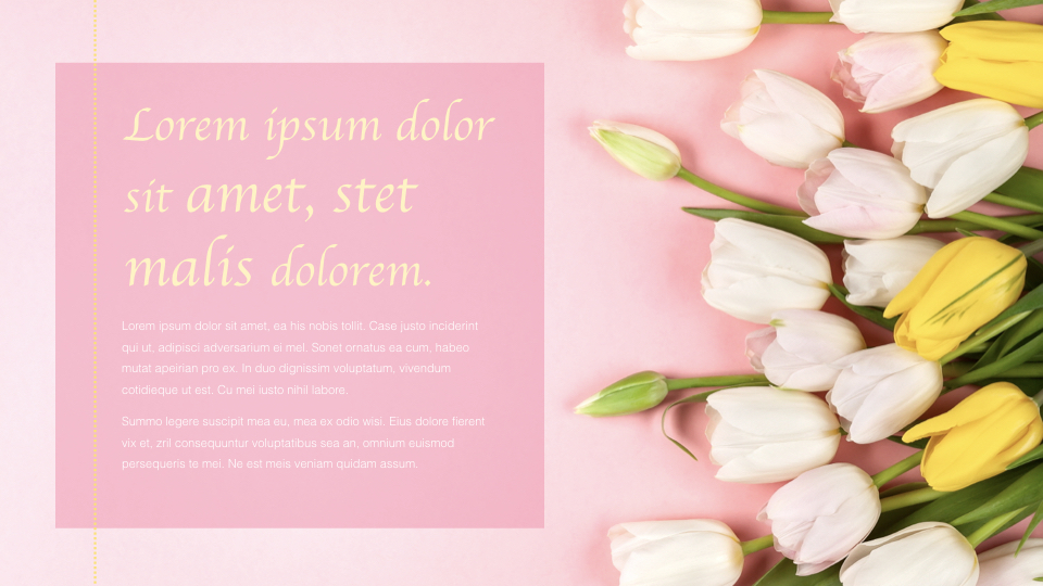 Spring Flowers Keynote Presentation Template
